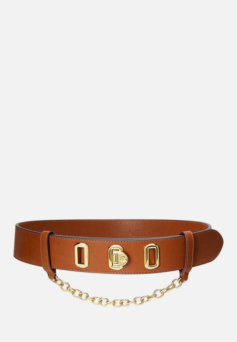 Lauren Ralph Lauren FLIP LOCK BELT WIDE - Belt - tan - Zalando.ie