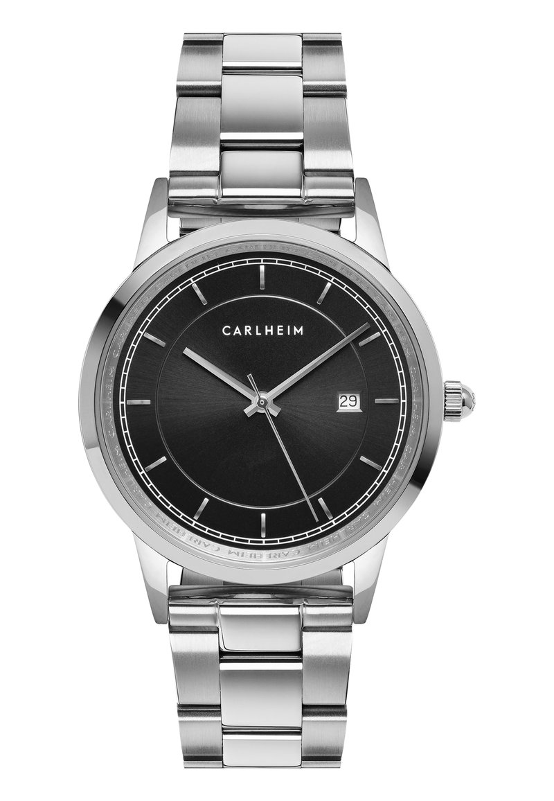 Carlheim Watch - silver black/black - Zalando.ie