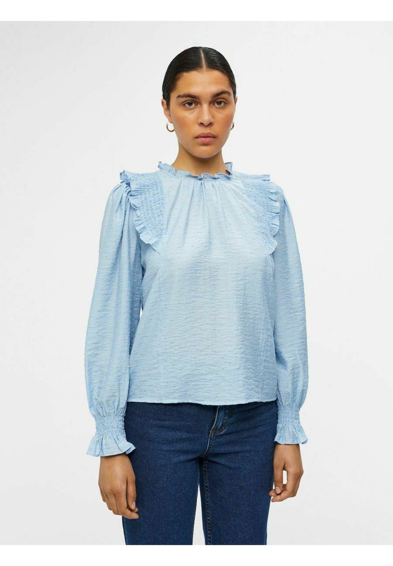 Object OBJPETRI - Blouse - serenity/blue - Zalando