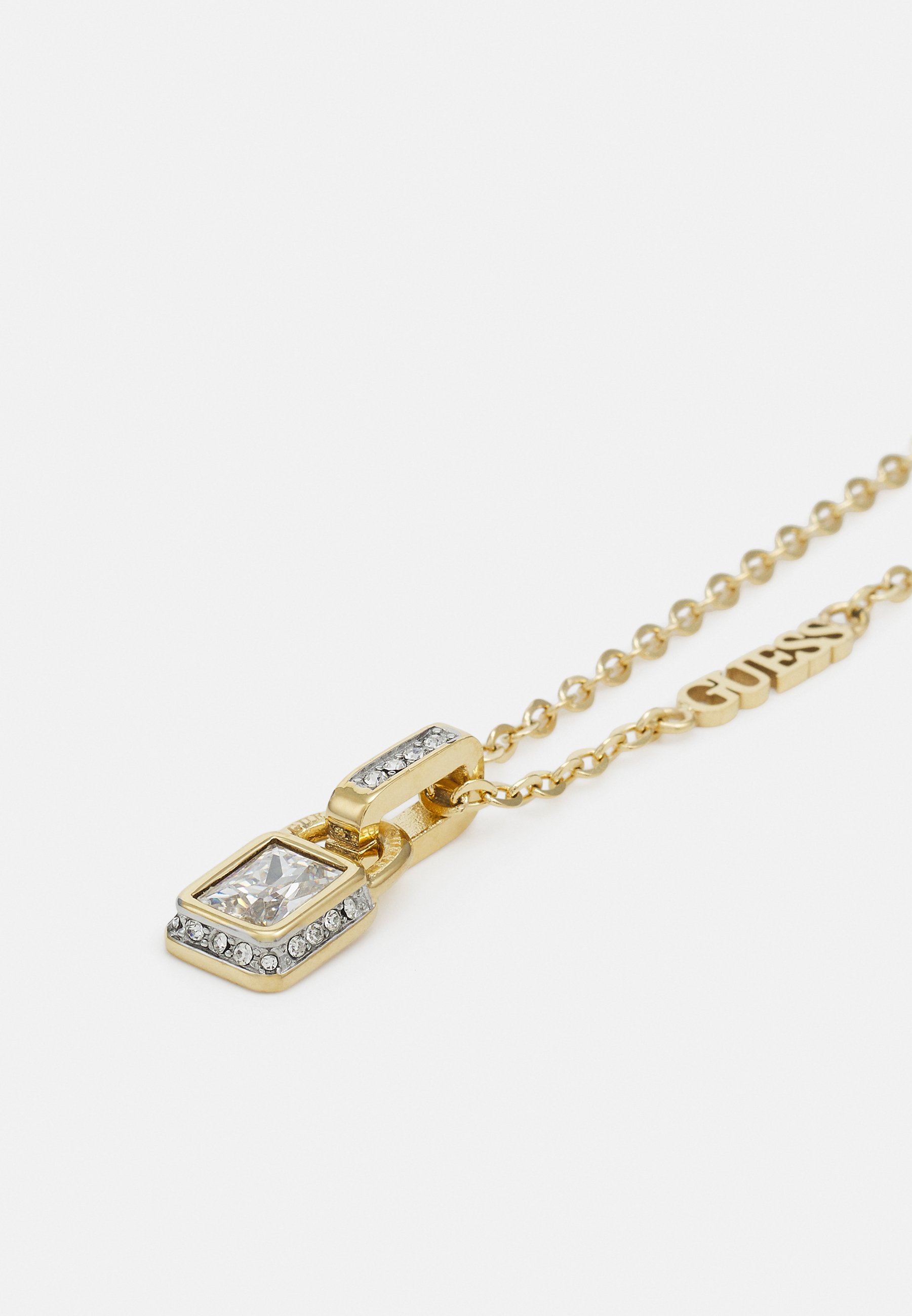 Guess padlock necklace store