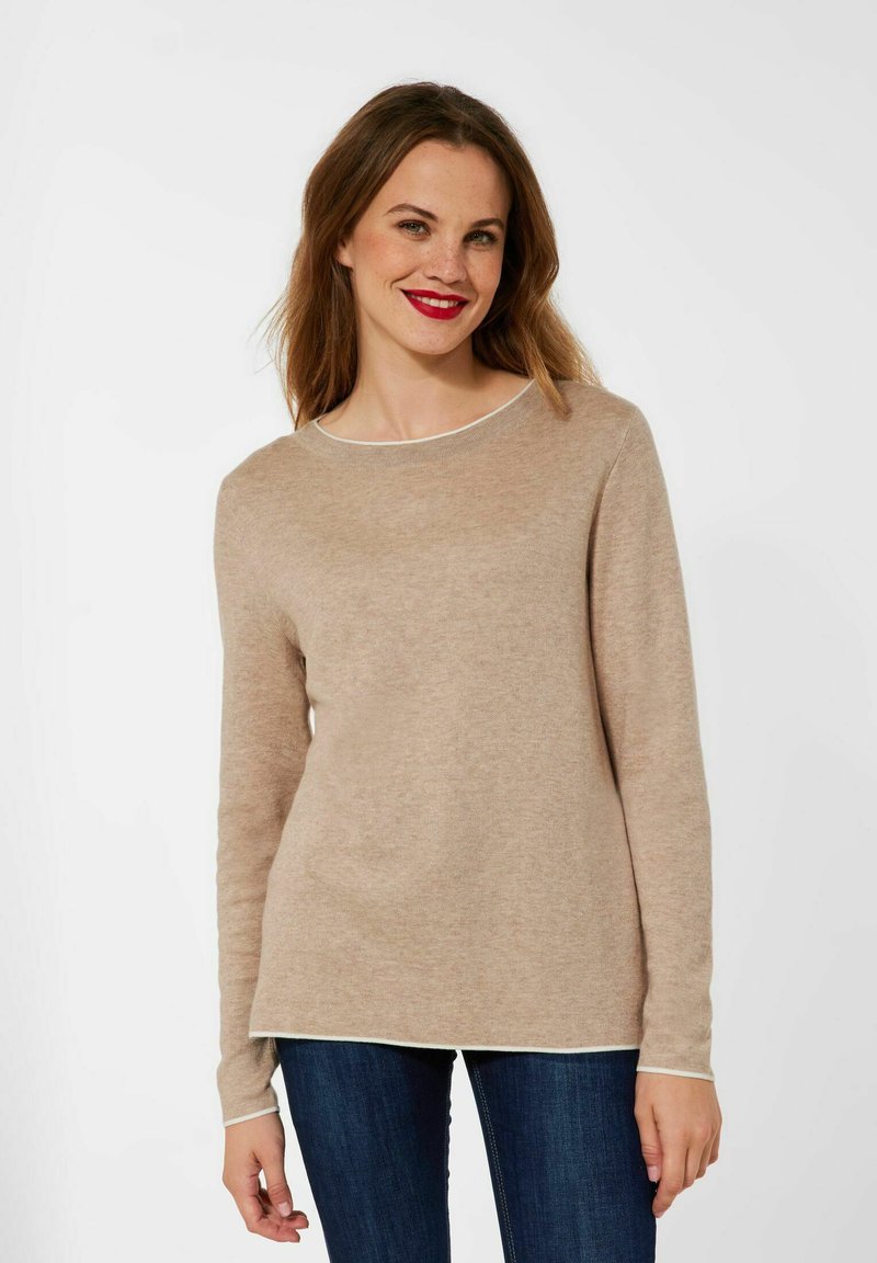 Street One LANGARM - Jumper - beige/sand - Zalando