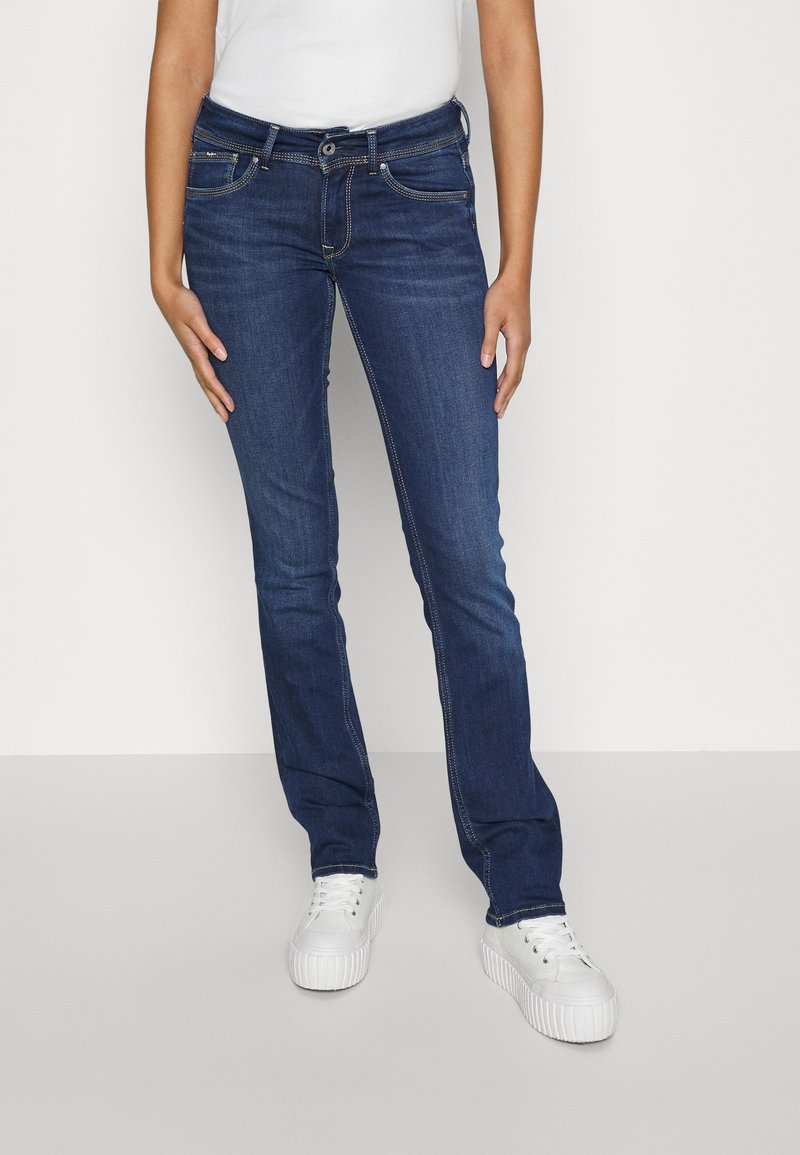 Pepe Jeans HOLLY - Jean slim - blue denim/bleu noir - ZALANDO.CH
