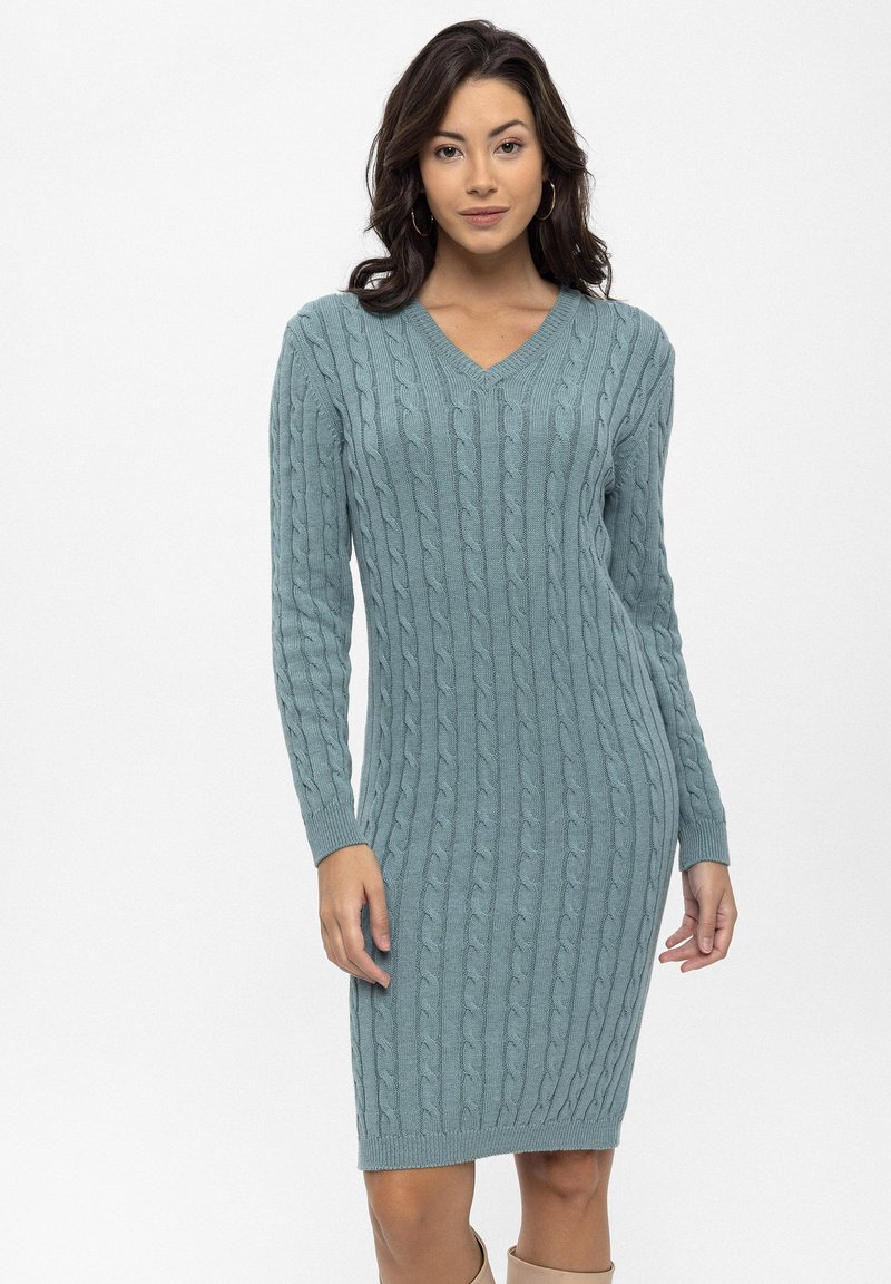 Felix Hardy CABLE - Fodralklänning - light green/ljusgrön - Zalando.se