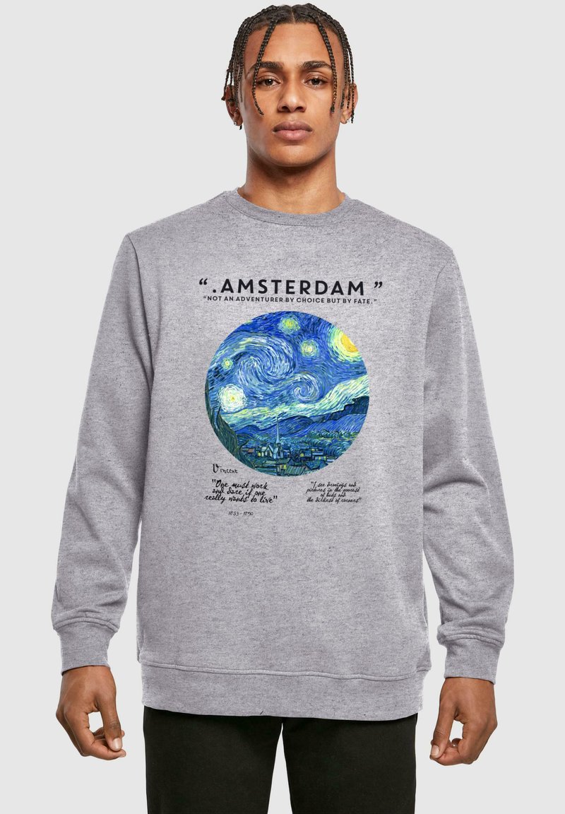 Merchcode APOH - VAN GOGH AMSTERDAM CREWNECK - Sweatshirt - heather ...