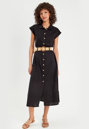 Cache Cache GEKNÖPFTES MIT KURZEN ÄRMELN - Vestido informal - noir ...