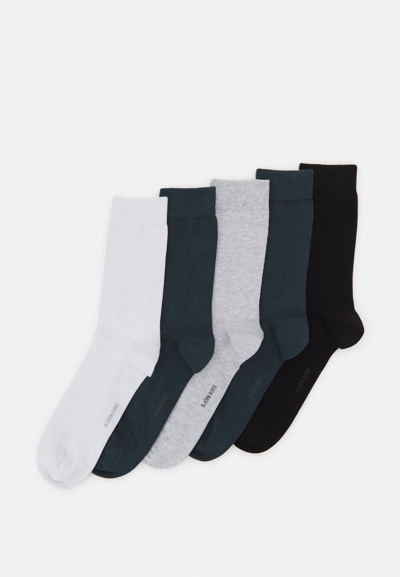 Björn Borg ESSENTIAL UNISEX 5 PACK - Socks - black/blue/grey/black ...