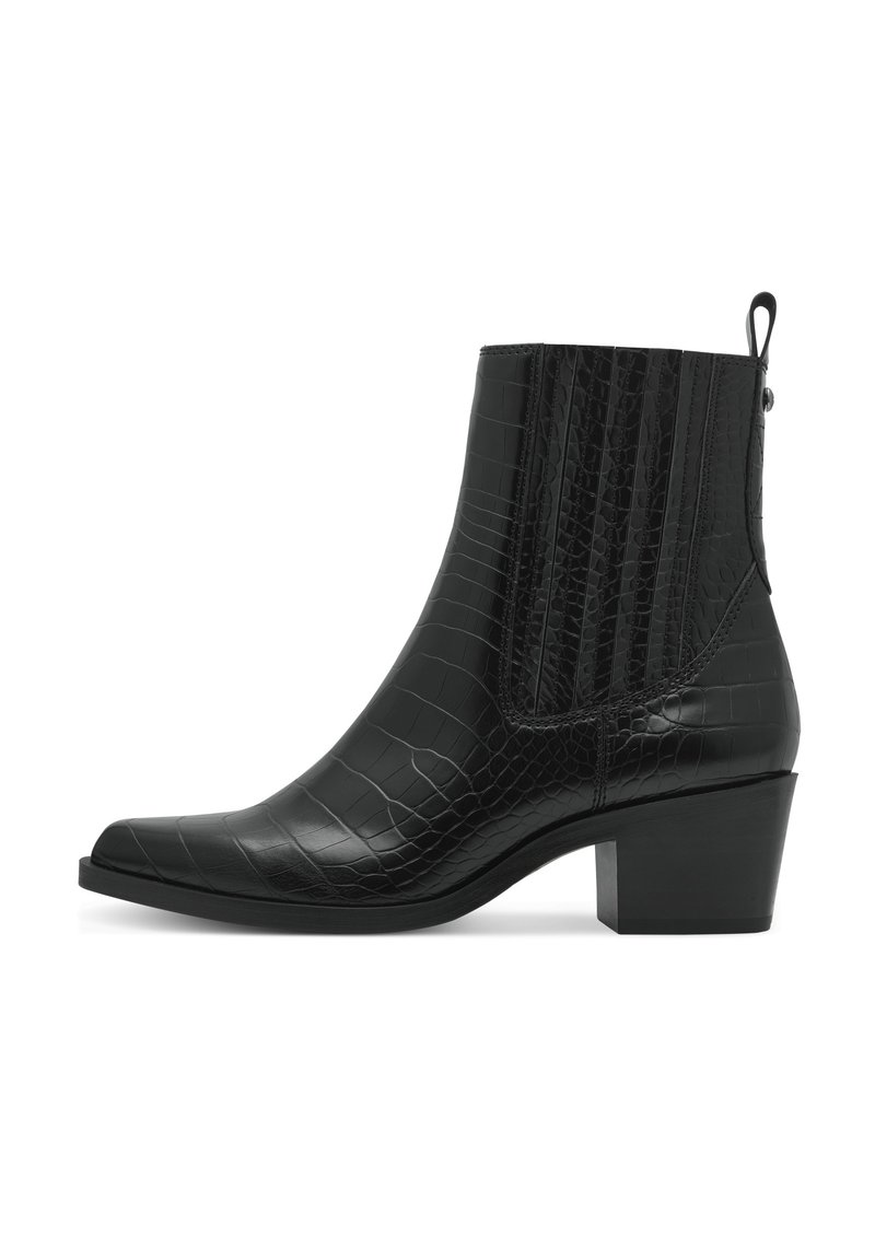 Tamaris Cowboy/biker ankle boot - black croco/black - Zalando.ie