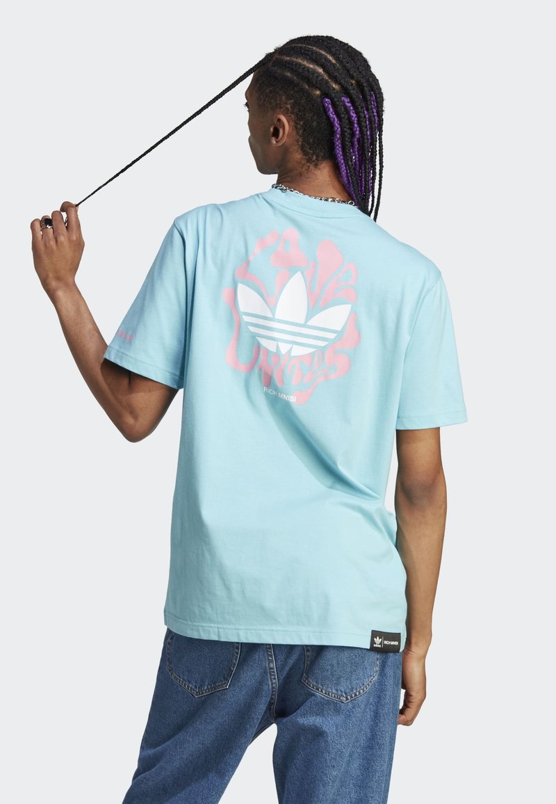 adidas Originals PRIDE RM - T-Shirt print - light aqua/blau - Zalando.de