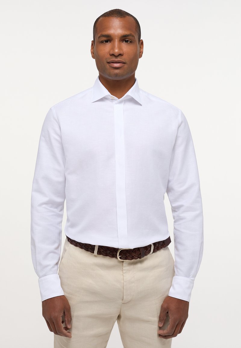 Eterna LINEN SHIRT - MODERN FIT - Hemd - weiß - Zalando.de