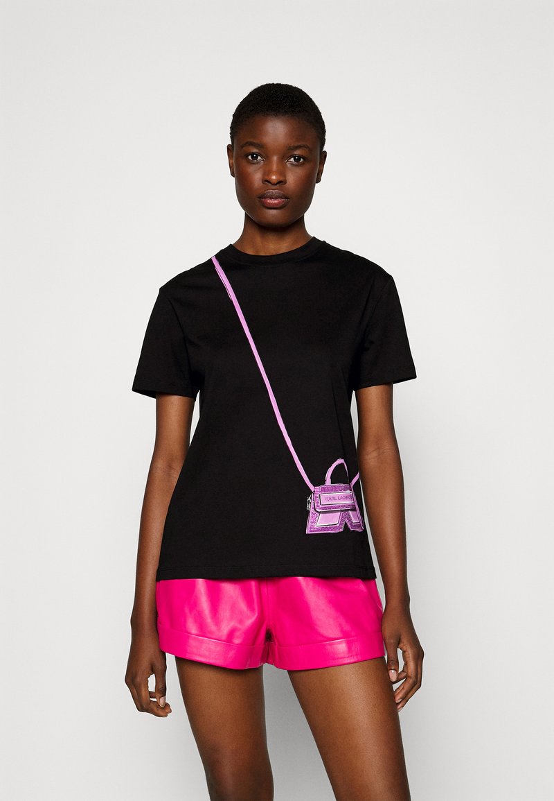 KARL LAGERFELD IKON K BAG - T-shirt med print - black/svart - Zalando.se