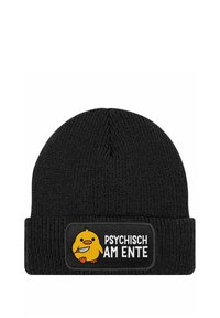 MoonWorks MIT PATCH SPRUCH MEME PSYCHISCH AM - Mütze - ente schwarz ...