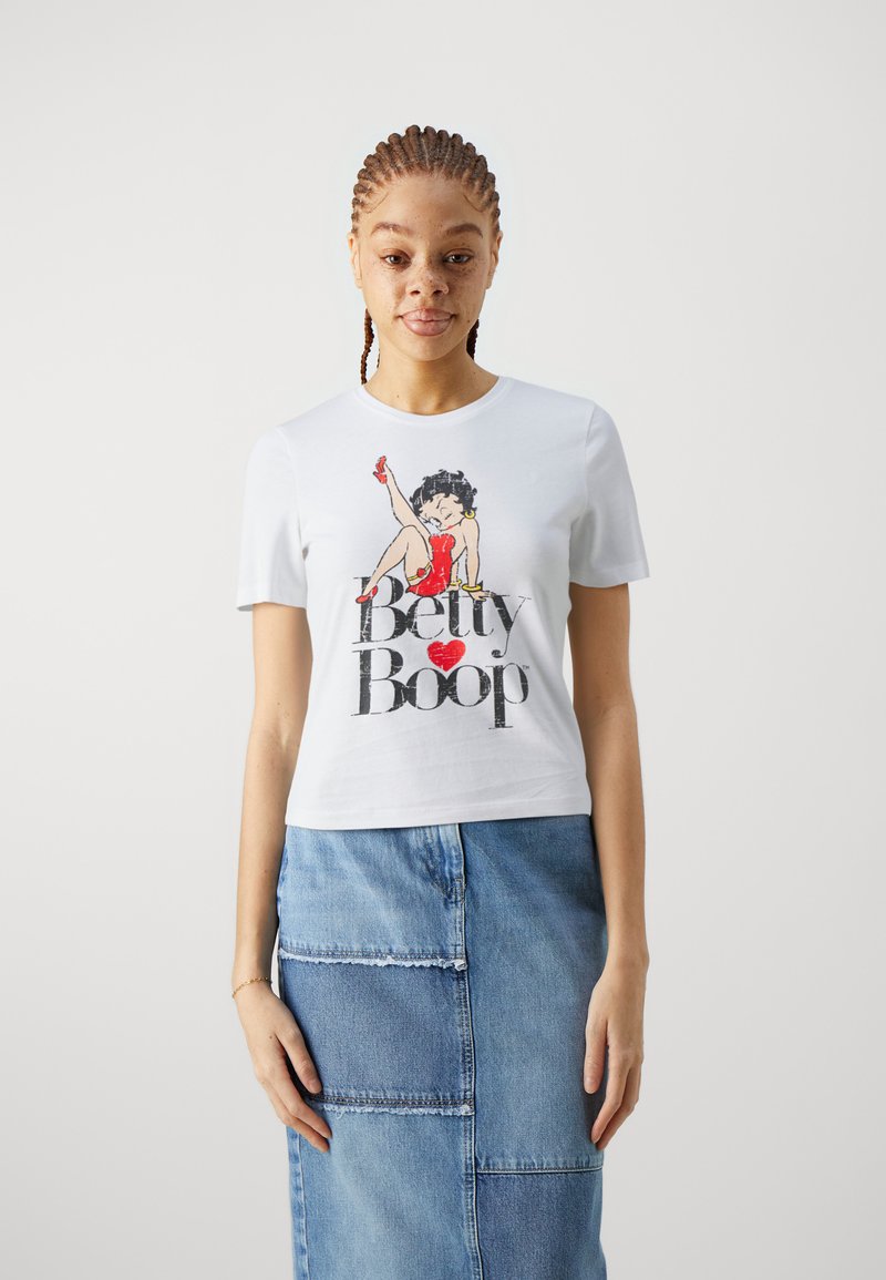 ONLY ONLBETTY BOOP LIFE BOX - T-Shirt print - bright white/weiß ...