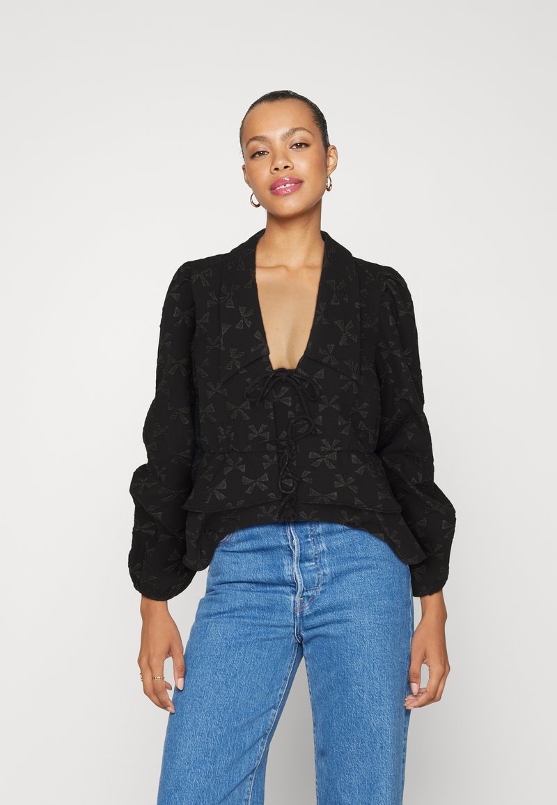 YAS YASBOW STRING - Blouse - black - Zalando.ie