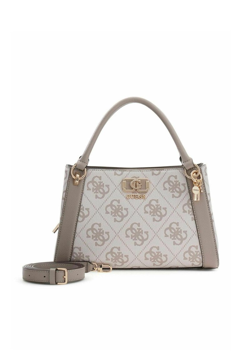 Guess KARNILLA LOGO GIRLFRIEND SATCHEL - Håndtasker - dark taupe logo ...