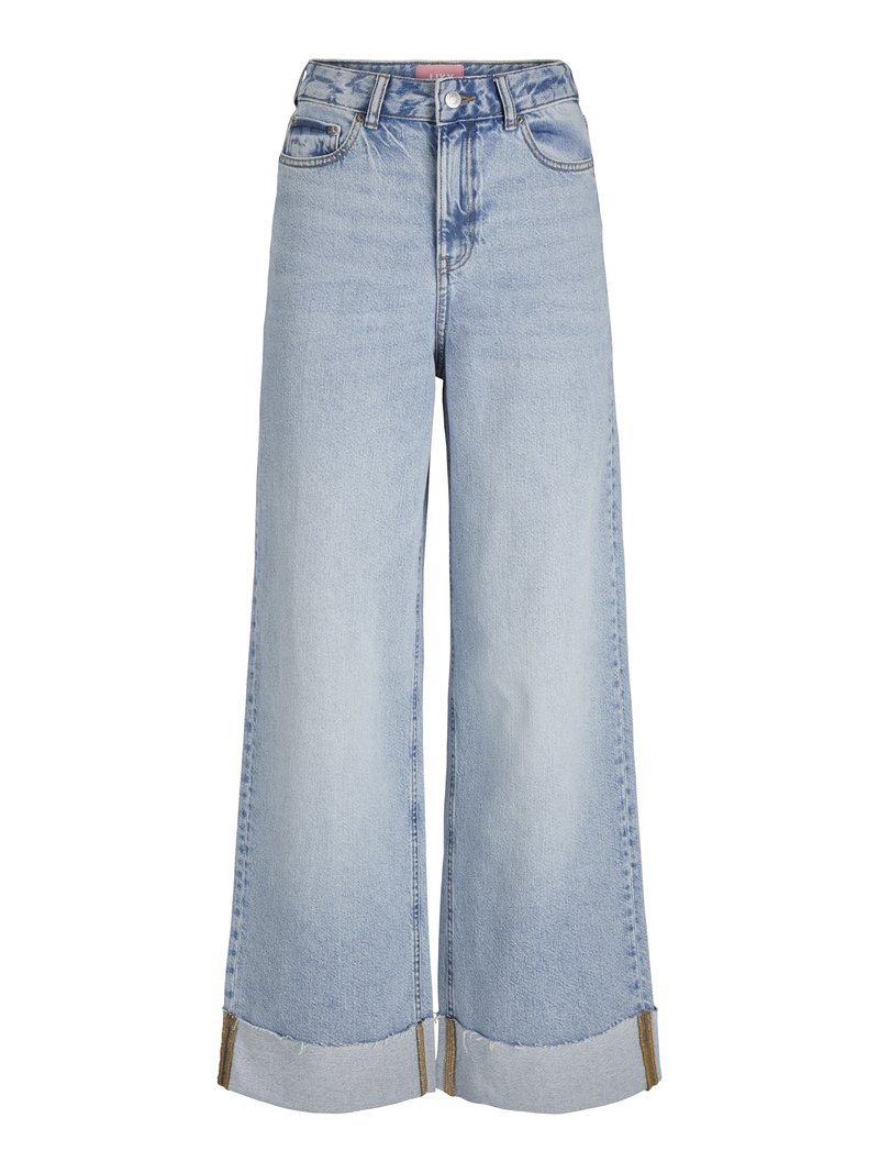 JJXX JXTOKYO WIDE FIT DENIM - Wide leg - light blue denim/lyseblå denim ...