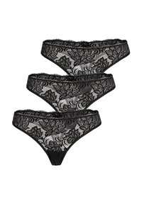 Erlich Textil 3ER PACK EMILIA - String - schwarz/zwart - Zalando.nl