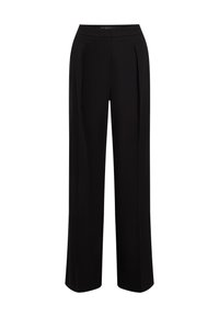 KARL LAGERFELD AMBER VALLETTA STRUCTURED - Trousers - black - Zalando