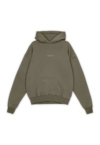 Pegador COLNE LOGO - Sweat à capuche - washed faded olive/olive ...