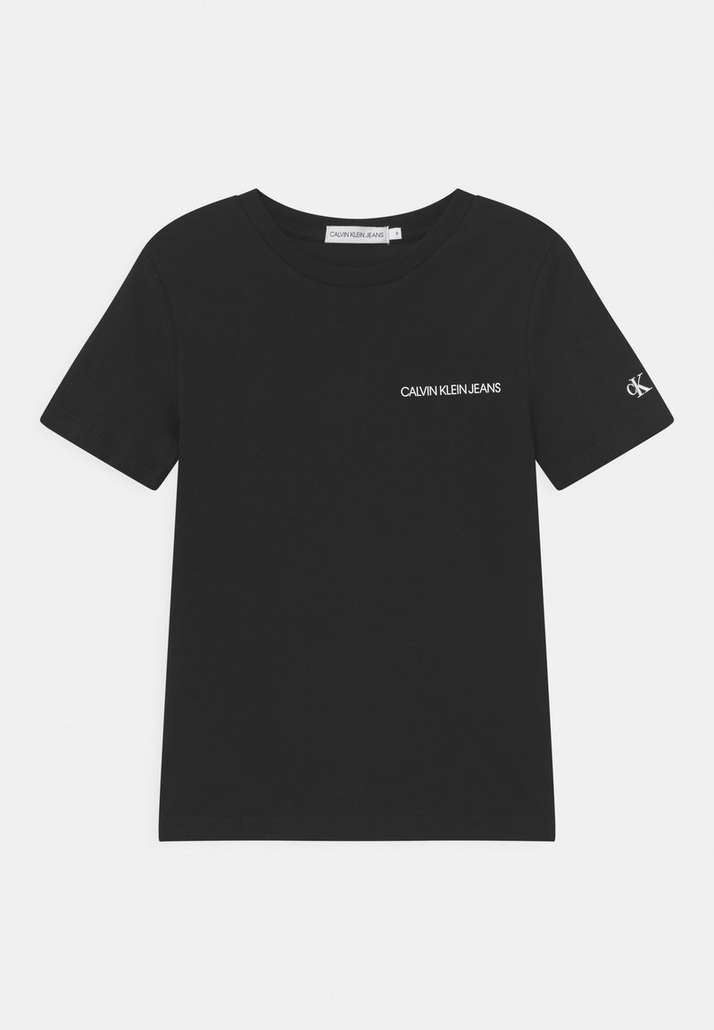 Calvin Klein Jeans Chest Logo Print T Shirt Black Uk