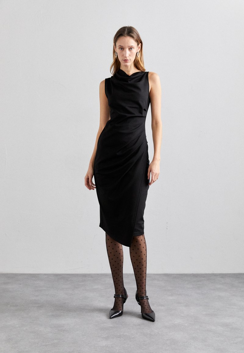 DESIGNERS REMIX ZOE DRAPE DRESS - Etuikleid - black/schwarz - Zalando.at