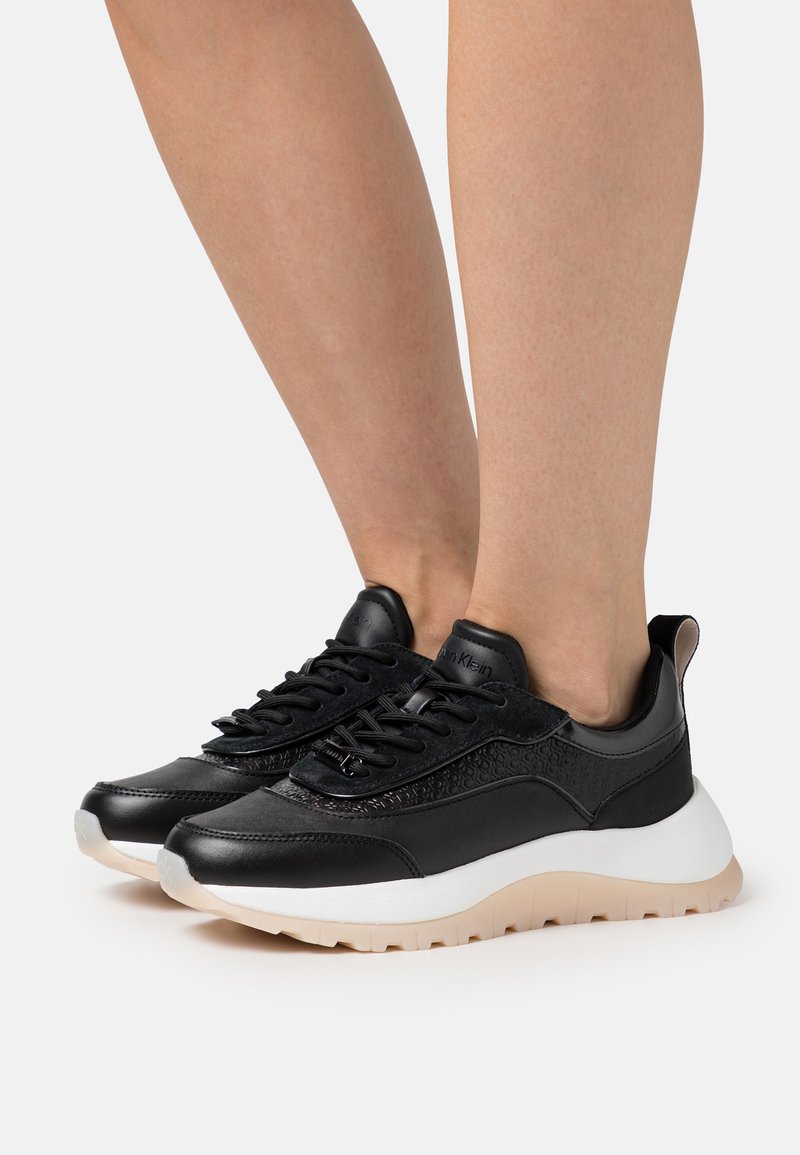 Calvin Klein 2 PIECE RUNNER S LACE UP NANO - Zapatillas - black/negro ...