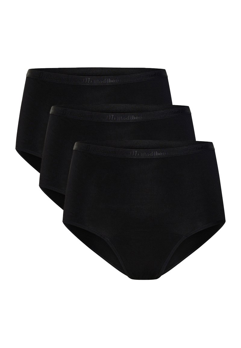 Modibodi PERIOD PANTY 3 PACK SUPER FLOW - Culottes menstruelles - black ...