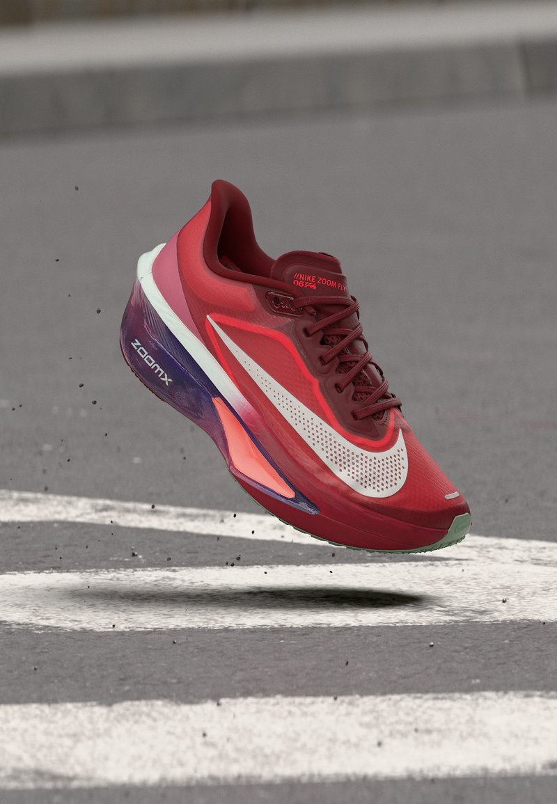 Nike Performance ZOOM FLY 6 SE - Laufschuh Straße - team red/barely ...