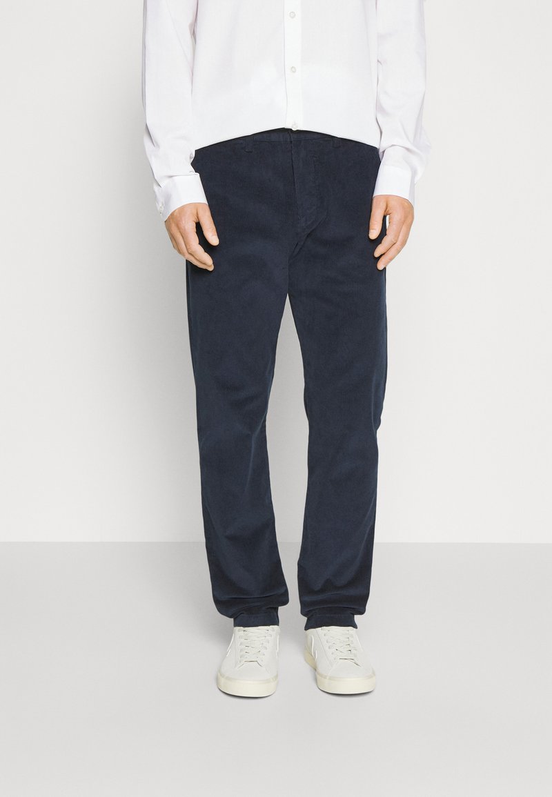 Selected Homme SLHSTRAIGHT MILES PANTS - Trousers - dark sapphire/dark ...