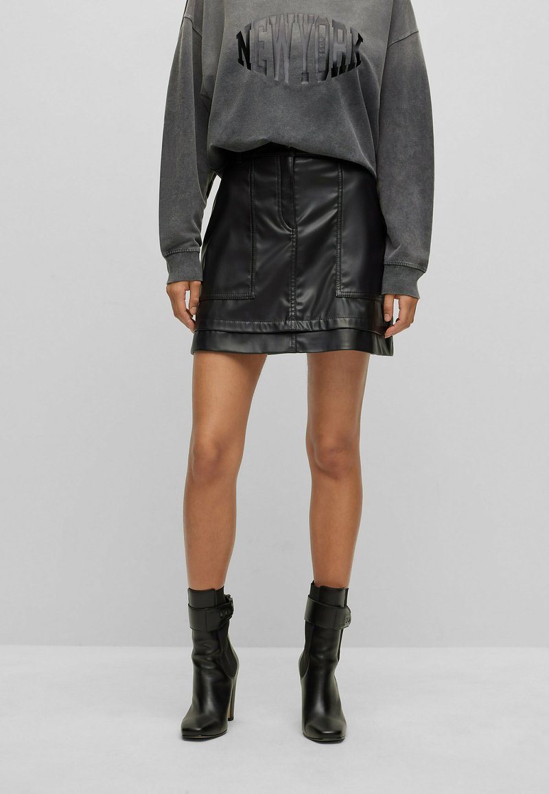 BOSS C VITE1 - A-linjainen hame - black one/musta - Zalando.fi