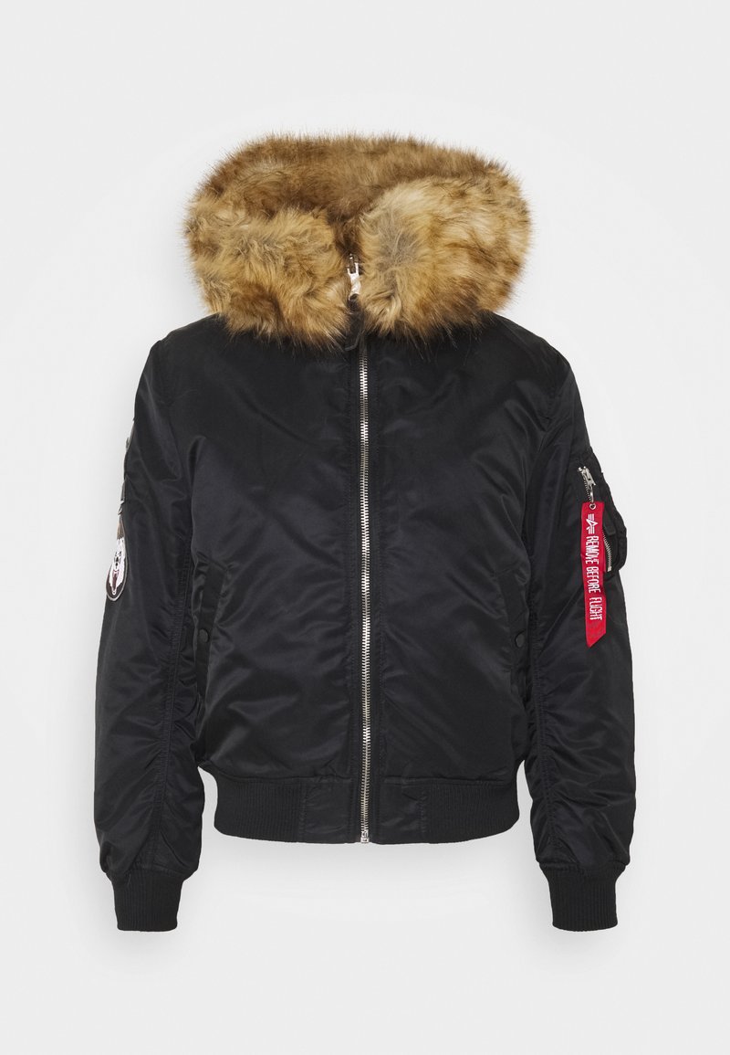 Alpha Industries HOODED ARCTIC - Winter jacket - black - Zalando