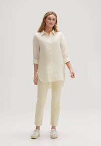 Opus LANGARM FYTHON SPIRIT - Hemdbluse - feelgood yellow/beige - Zalando.de