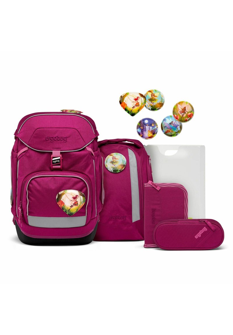 Ergobag PACK SET 6 TLG INKL - Schooltas set - waldzaubär/(rood)paars ...