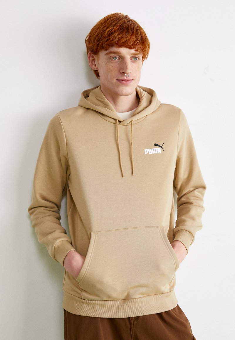 Puma SMALL LOGO - Džemperis su gobtuvu - prairie tan/šviesiai ruda ...