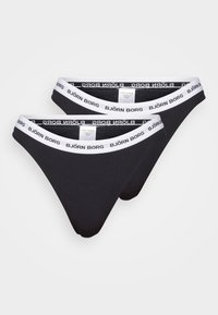 Björn Borg CORE LOGO THONG 2 PACK - G-strenge - black/sort - Zalando.dk