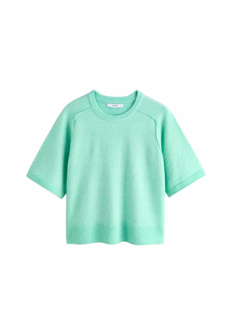Next REGULAR FIT - HALF SLEEVE - Tricou basic - aqua blue/albastru ...