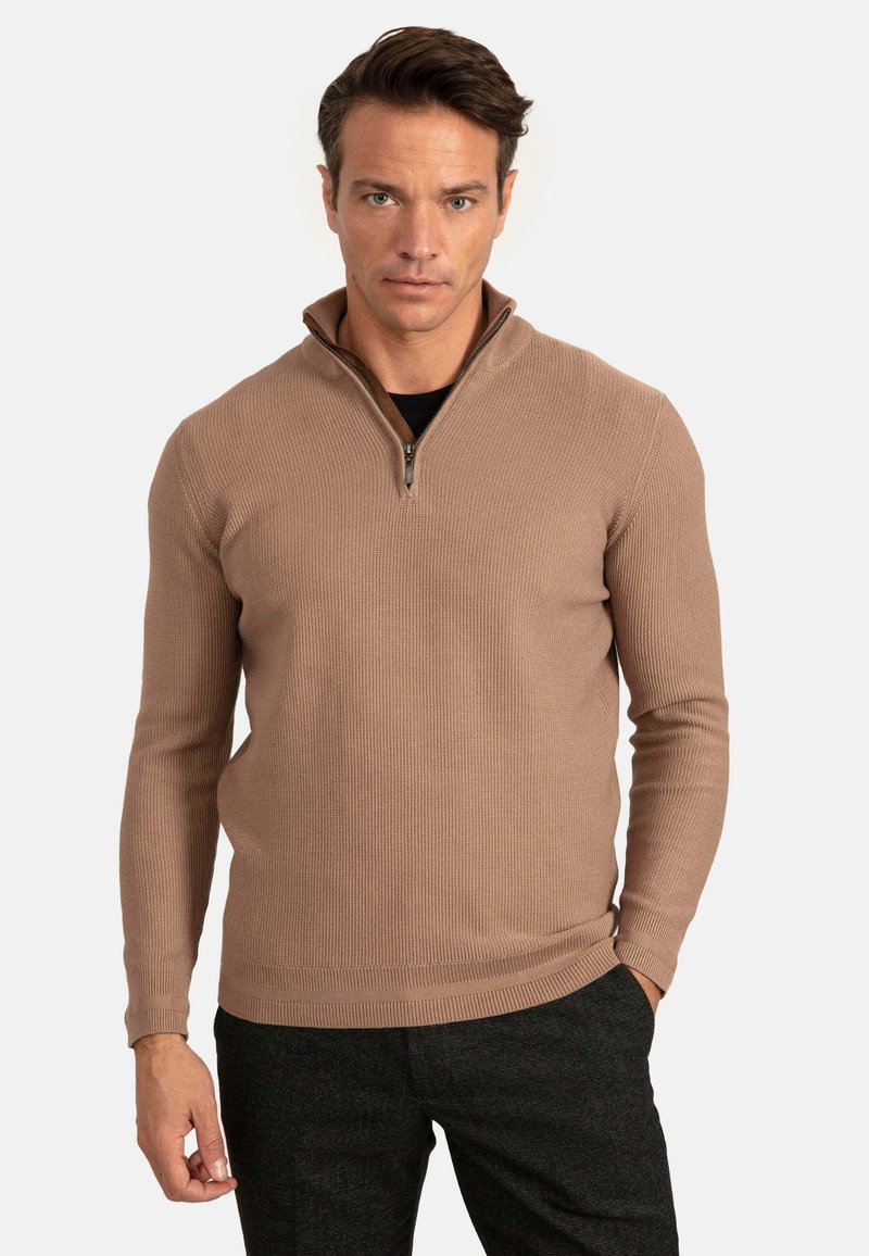 Jacey Quinn ARM PATCHED HALF - Jumper - amphora brown/brown - Zalando.ie