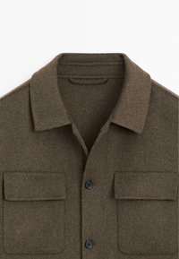 Massimo Dutti OVER WITH POCKETS - Summer jacket - khaki - Zalando.co.uk