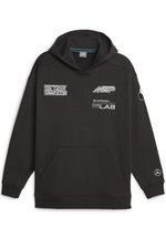 Puma MAPF1 GARAGE CREW HOODIE - Sweatshirt - puma black/schwarz ...