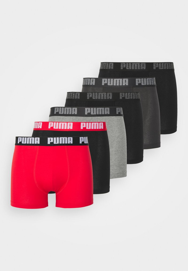 Puma BASIC 6 PACK - Pants - grey/red/black/grey - Zalando.ie