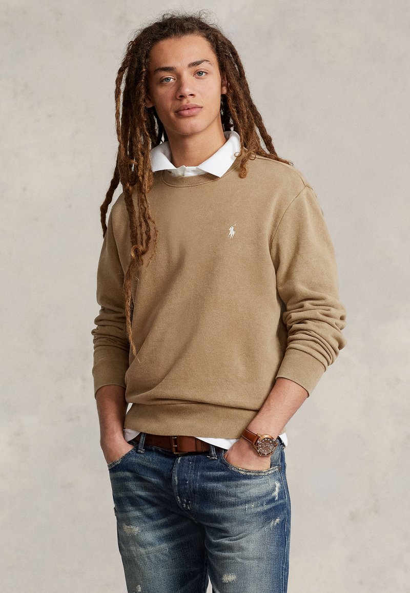 Polo Ralph Lauren LOOPBACK FLEECE SWEATSHIRT - Sweatshirt - rustic tan ...