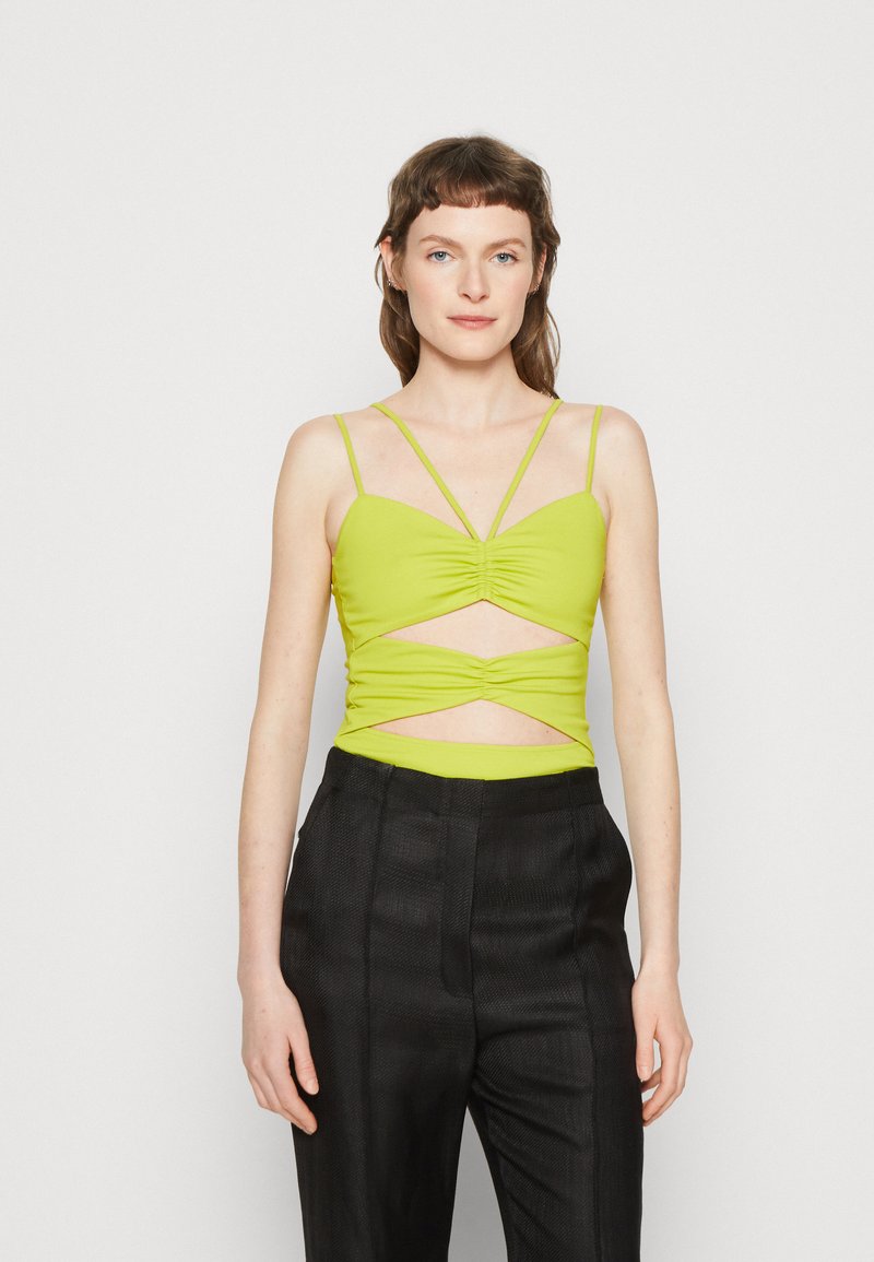 Samsøe Samsøe MONA TOP - Top - fragile sprout/neongroen - Zalando.be