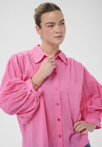 Kaffe GABRIELA - Button-down blouse - pink power/pink - Zalando