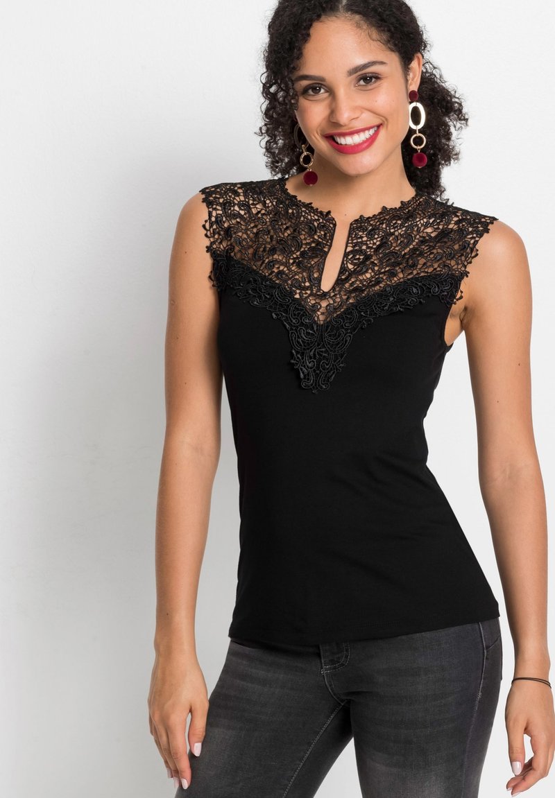 bonprix Top - schwarz - Zalando.ch