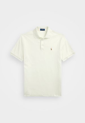 Polo Ralph Lauren CUSTOM SLIM POLO BEAR MESH POLO SHIRT - Polo shirt - white/off-white - Zalando ...