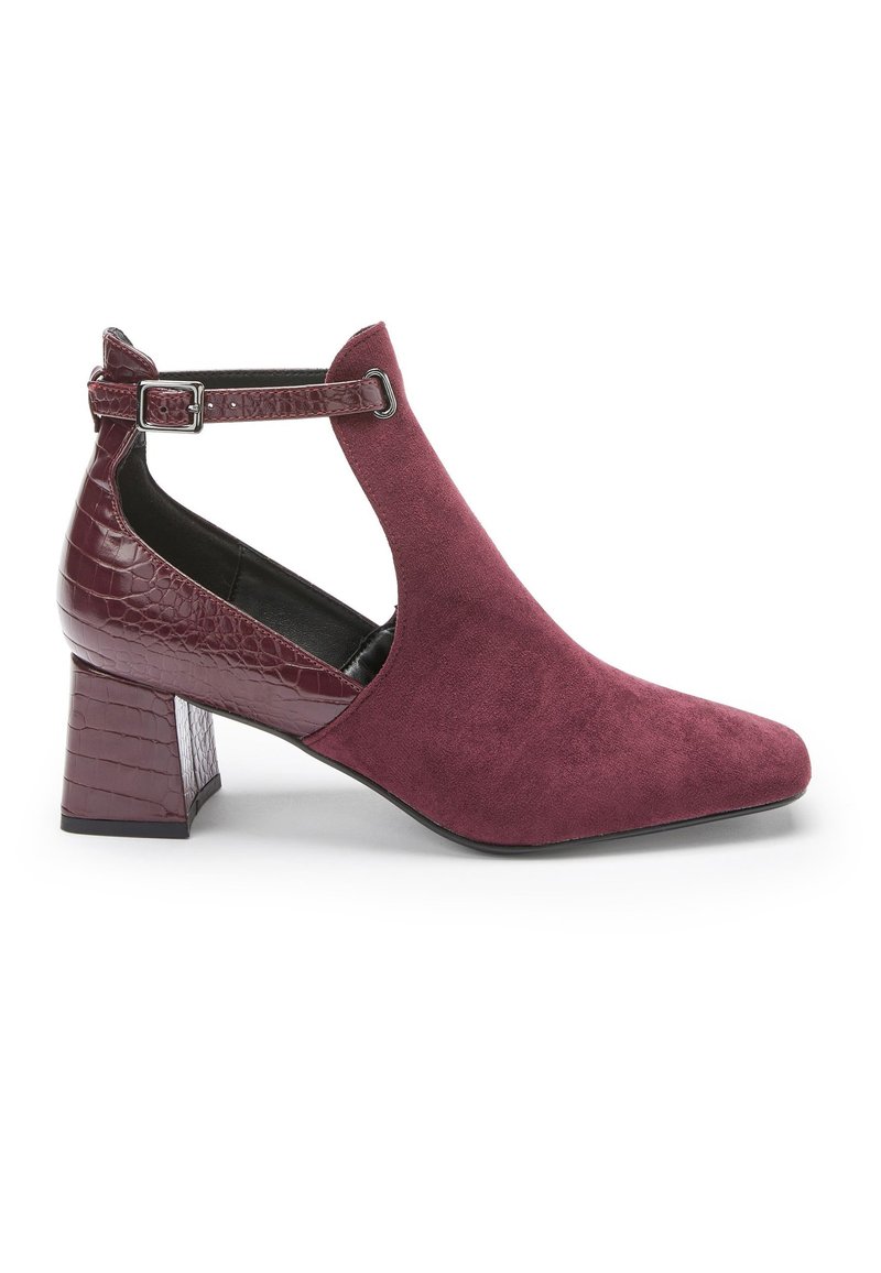 Next FOREVER COMFORT® CUT OUT BLOCK BOOTS - Botines - berry red/morado ...
