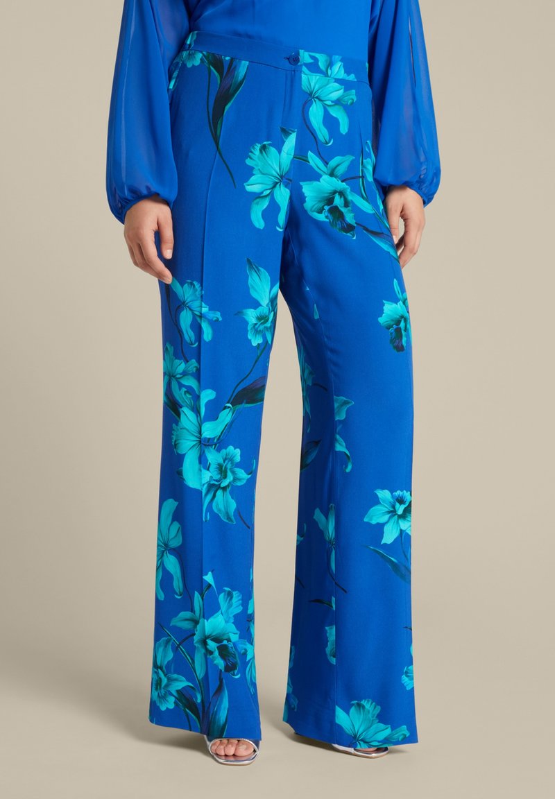 Elena Mirò IN MAROCAINE STAMPATI - Pantaloni - bluette/blu - Zalando.it