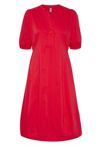 Culture CUANTOINETT SS PLACKET - Robe de jour - fiery red/rouge ...