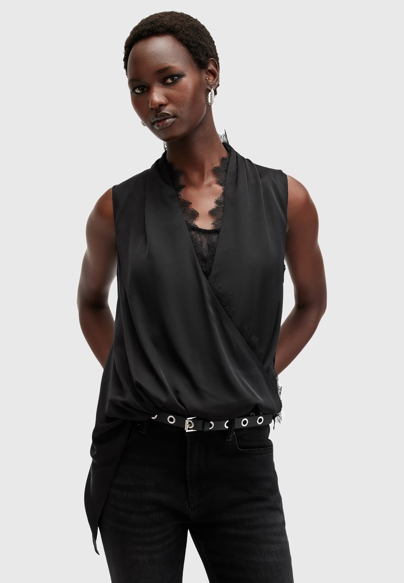 AllSaints ABI - Top/czarny - Zalando.pl