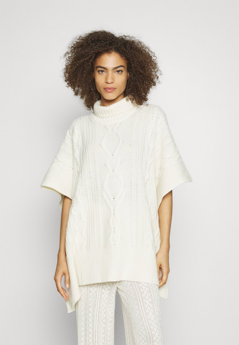 Dondup PONCHO - Cape - burro/off-white - Zalando