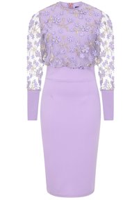 HotSquash EMBROIDERED EMMA - Shift dress - lavender/lilac - Zalando